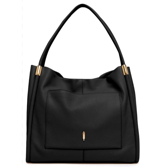 Thacker | Bags | Rare Like New Thacker Soft Leather Black Tery Tote Bag ...